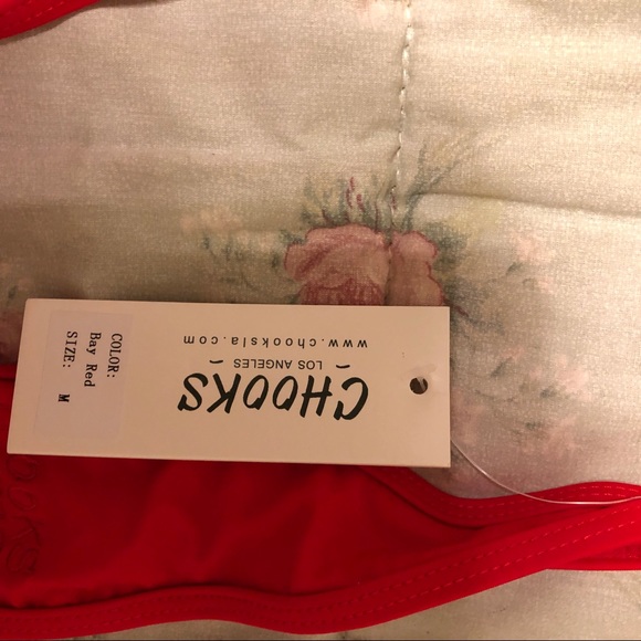 Swim | Chooks La Retro Onepiece M In Bay Red Thong | Poshmark